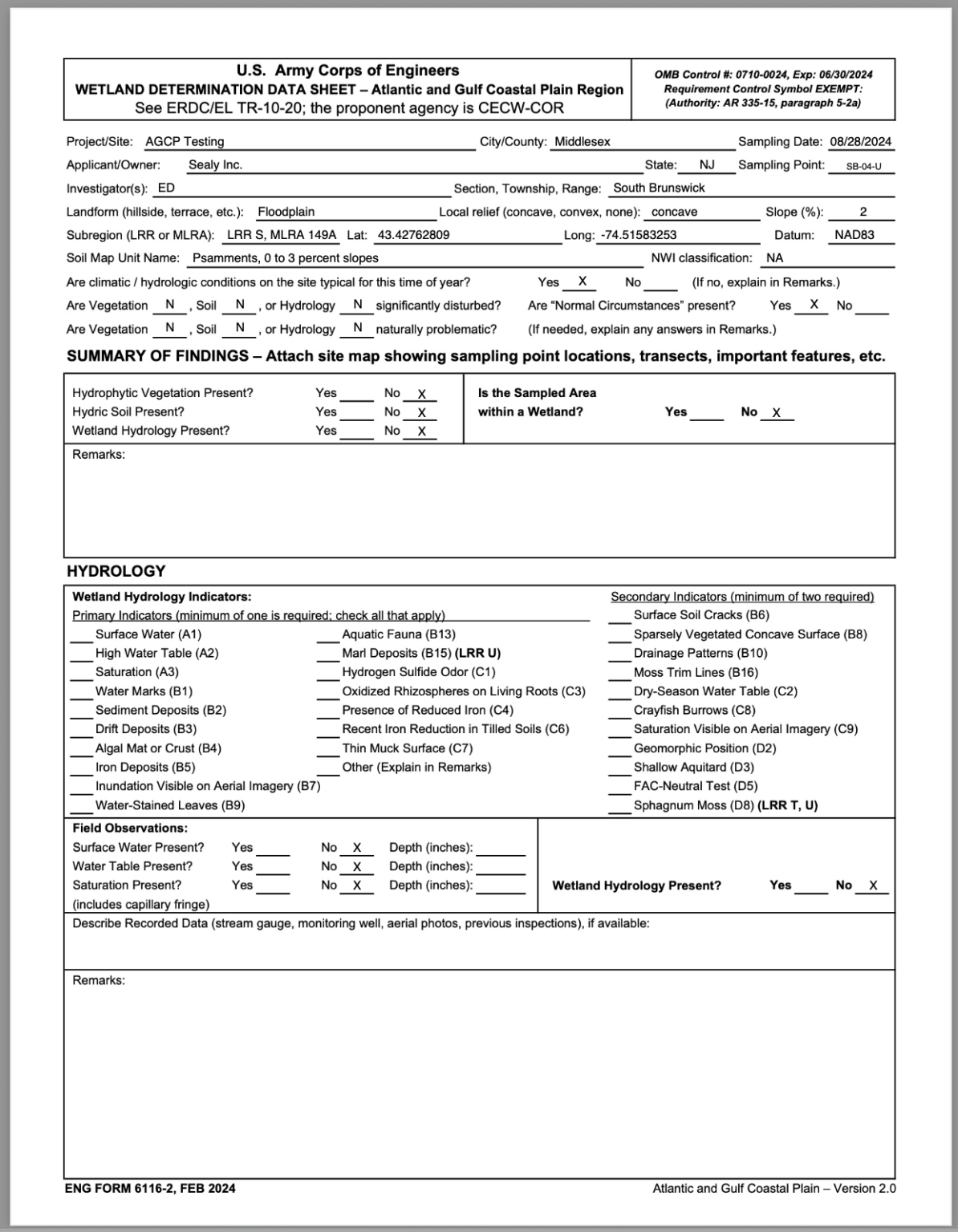 Wetland Delineation with QNOPY!
